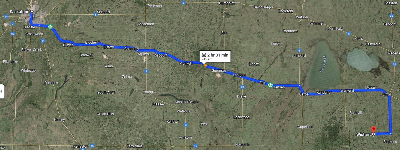 Saskatoon to Wishart Day Trip – One Man's Meanderings